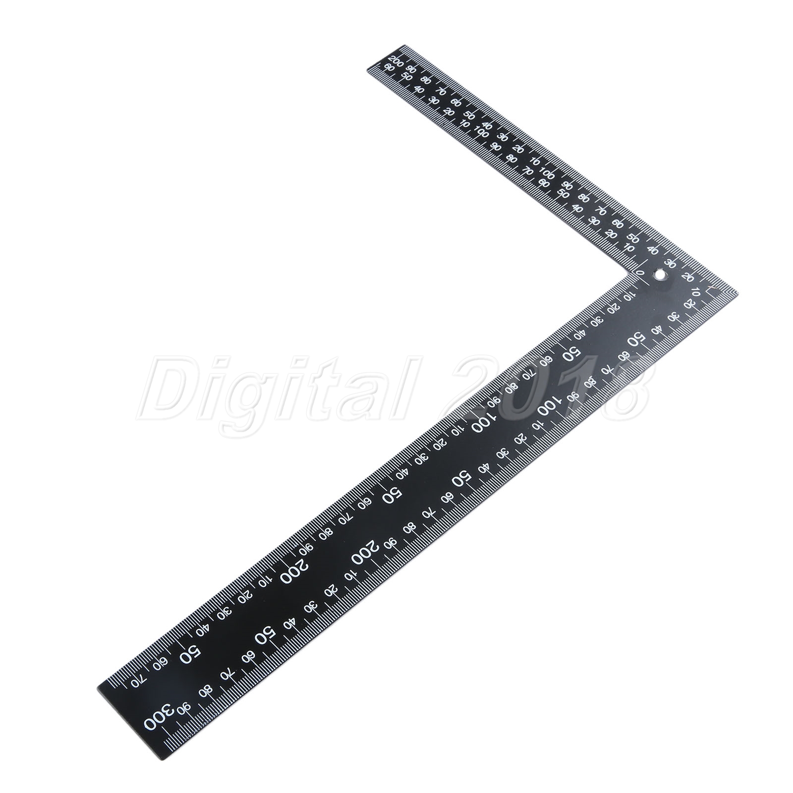 Leathercraft Black Tempered Measuring Square Ruler For DIY Handmade ...