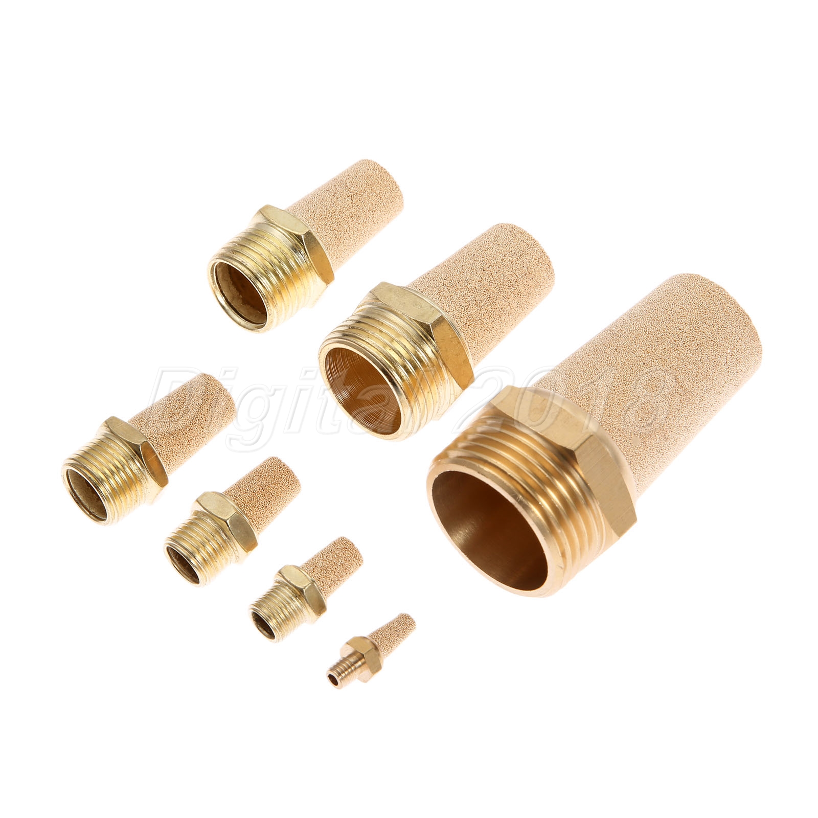 Pneumatic Muffler Cone Filter Silencer Sintered Bronze Fitting Threaded ...