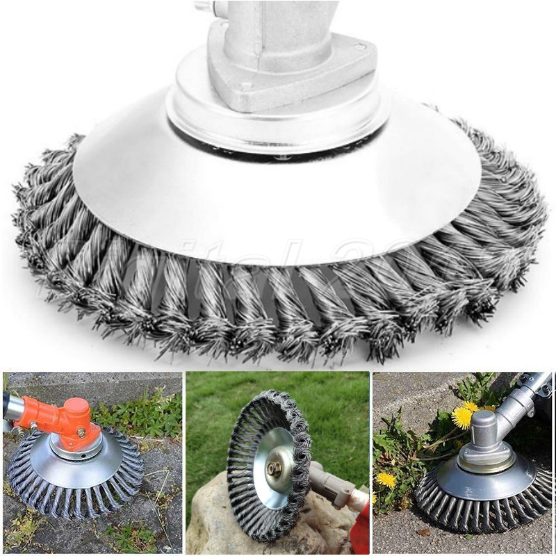 150mm 200mm Steel Wire Trimmer Head Grass Brush Cutter Weed Cleaning 150mm-200mm-steel-wire-trimmer-head-grass-brush-cutter-weed-cleaning