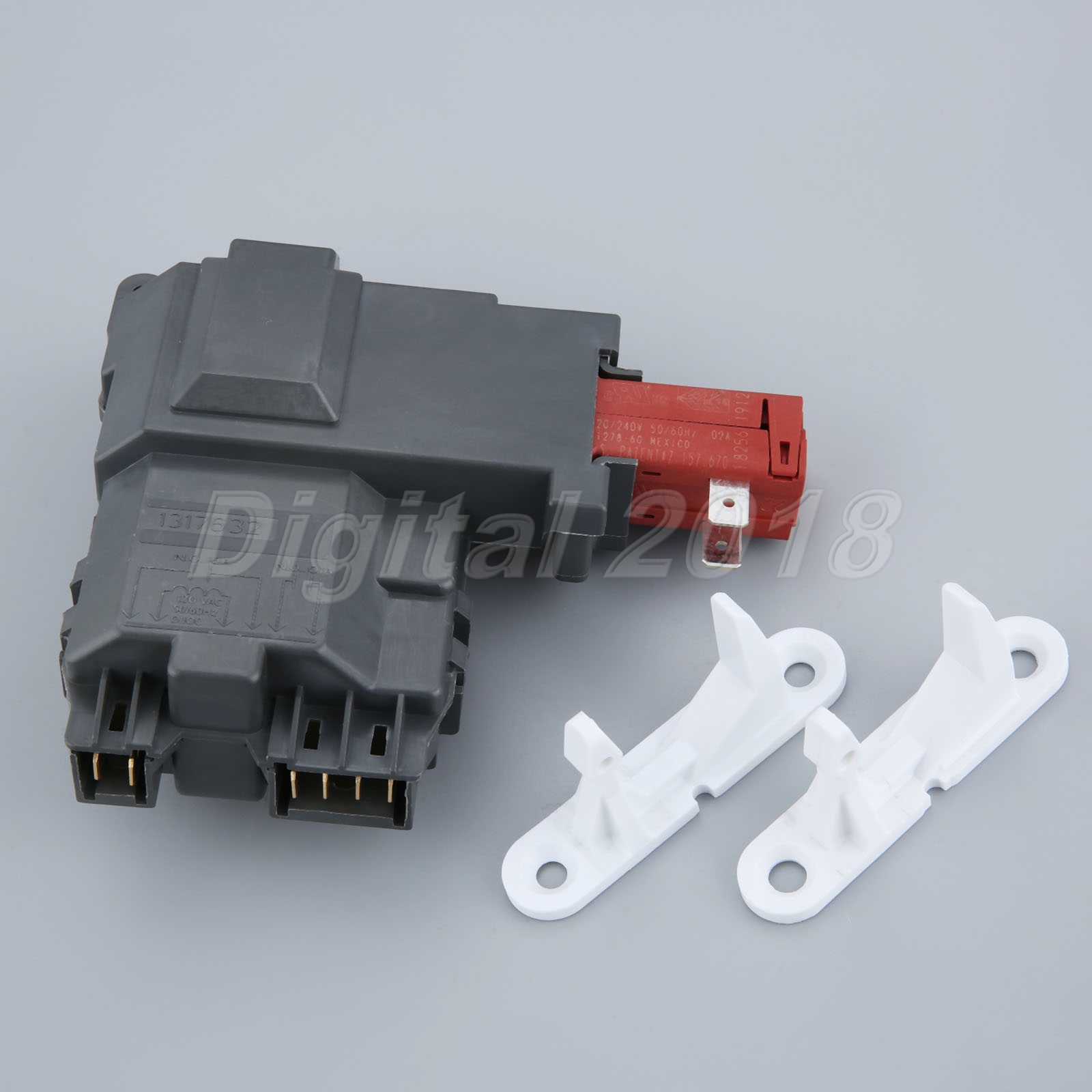 Washer Door Lock Switch Assembly 131763202 and 2x Washer Door Striker ...