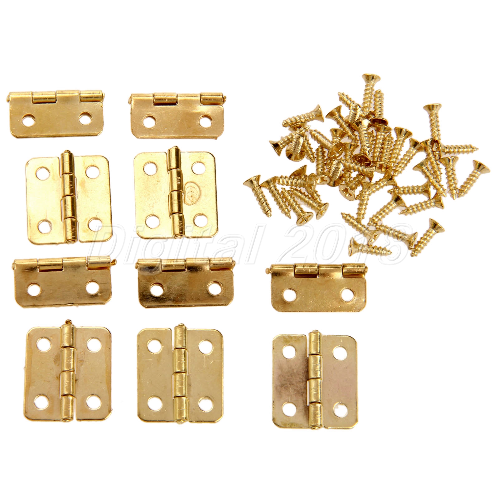 1050pcs 1817mm Mini Decorative Jewelry Cigar Box Hinges Brushed Brass Hinge Ebay