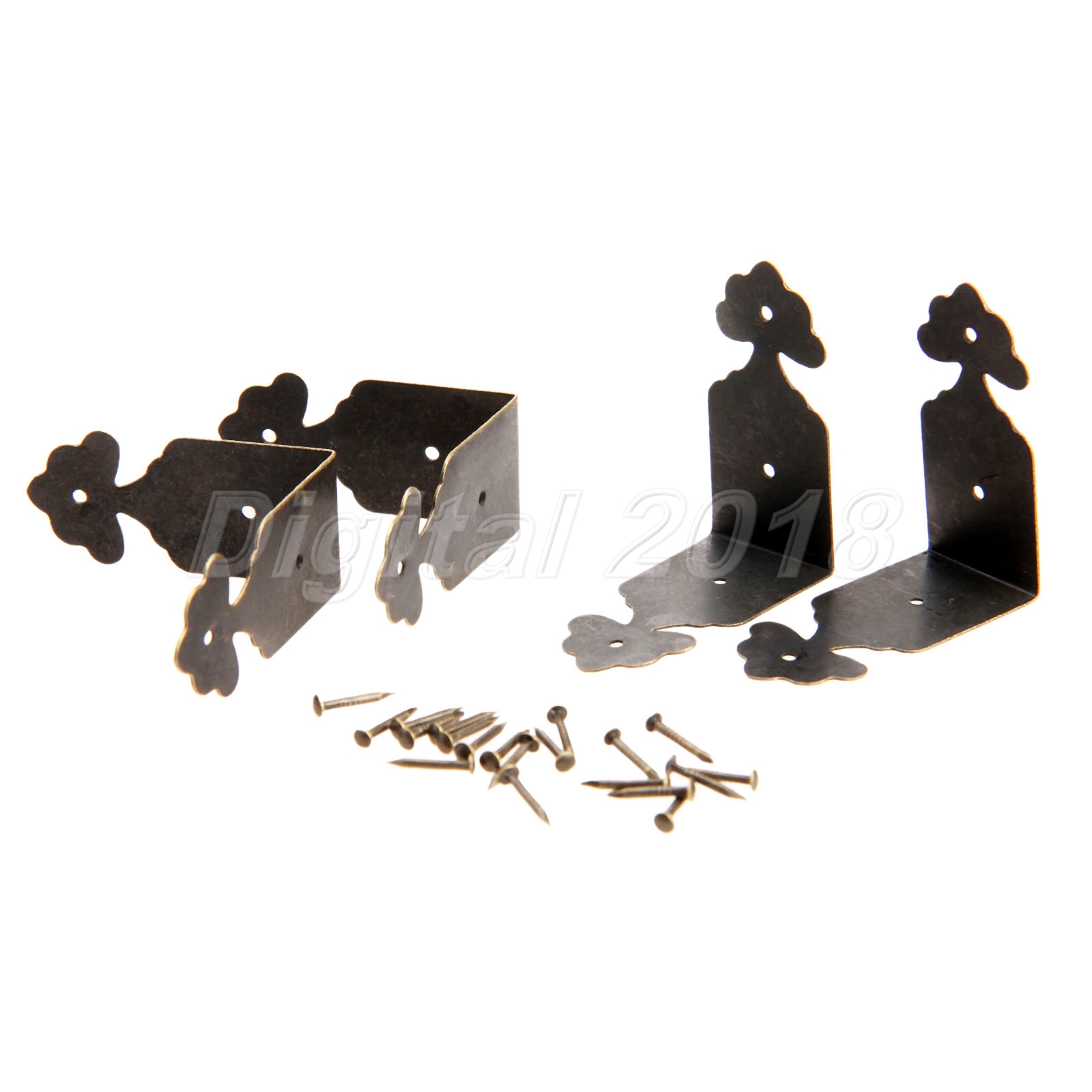 Durable Edge Covers Bracket 4/12/20Pcs Jewelry Box Case Chest Corner ...