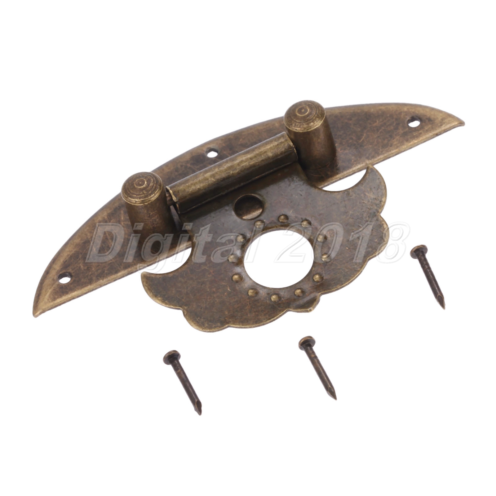 Antique Bronze Jewelry Box Clasp Closure Wood Case Chest Hasp Latch ...