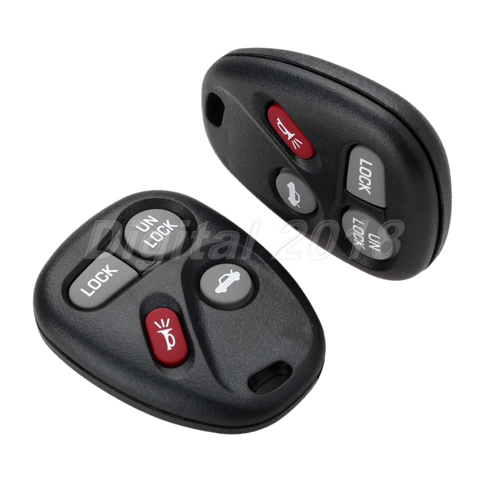 2Pcs Remote Key 315MHz 4 Buttons ABO1502T Fit For 1996-2002 CHEVROLET ...