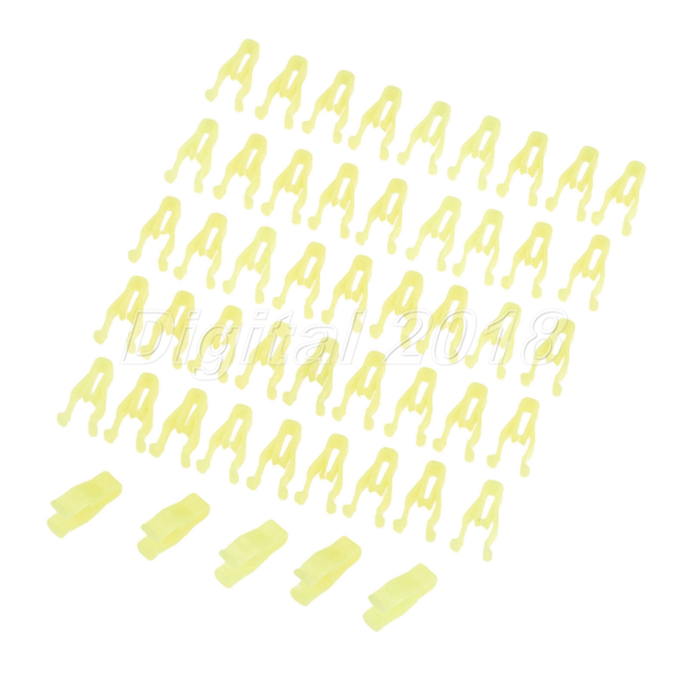 50PCS HE08 Trim Universal Fastener Clip Control Panel Dashboard CD ...