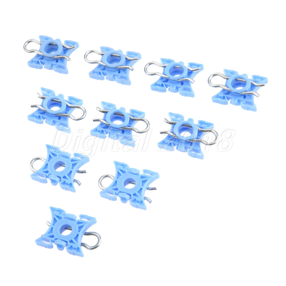 10pcs Auto Window Regulator Repair Clips 3509416 Plastic Blue For E32 ...