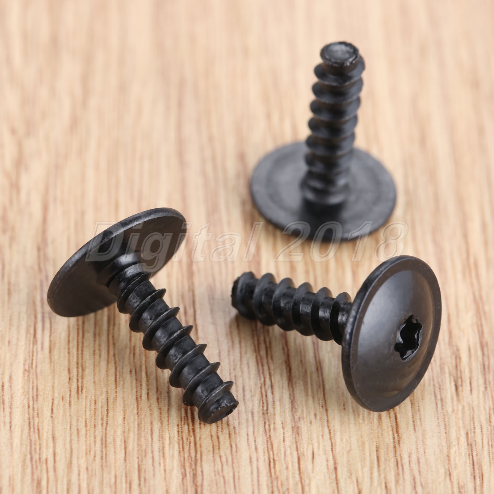 20 x New Black Metal Screws N90775001 Flaps Fender Fit for many models ...