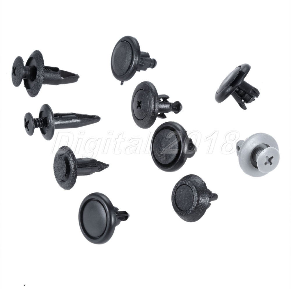 100x Mixed Trunk Screw Rivets Set Auto Car Bumper Fender Fastener ...